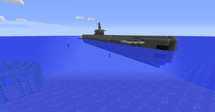 XXI Class Submarine Minecraft Map