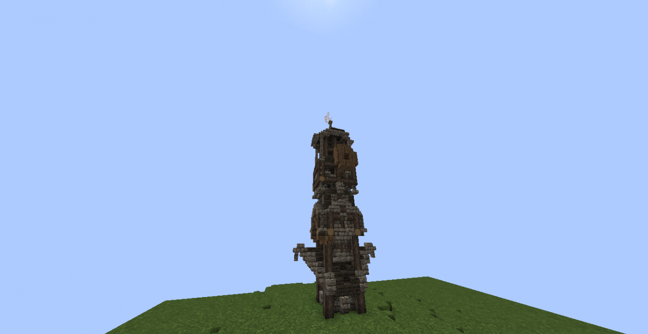 Shivas - The Steampunk Tower (Steampunk) (Medieval) Minecraft Map