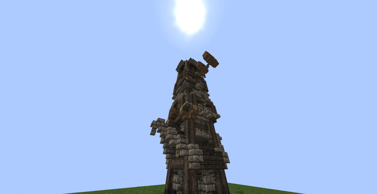 Shivas - The Steampunk Tower (Steampunk) (Medieval) Minecraft Map