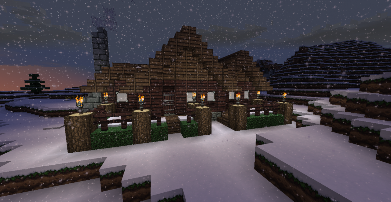 Small Winter Cabin Minecraft Map