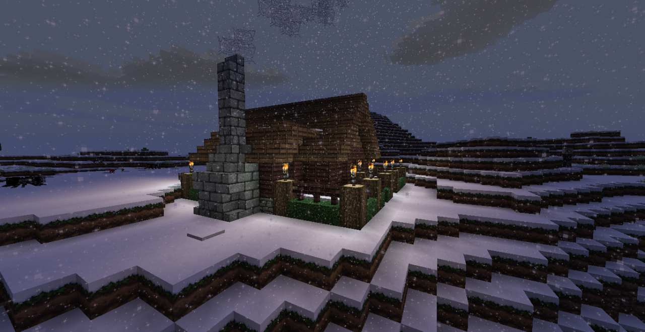 Small Winter Cabin Minecraft Map