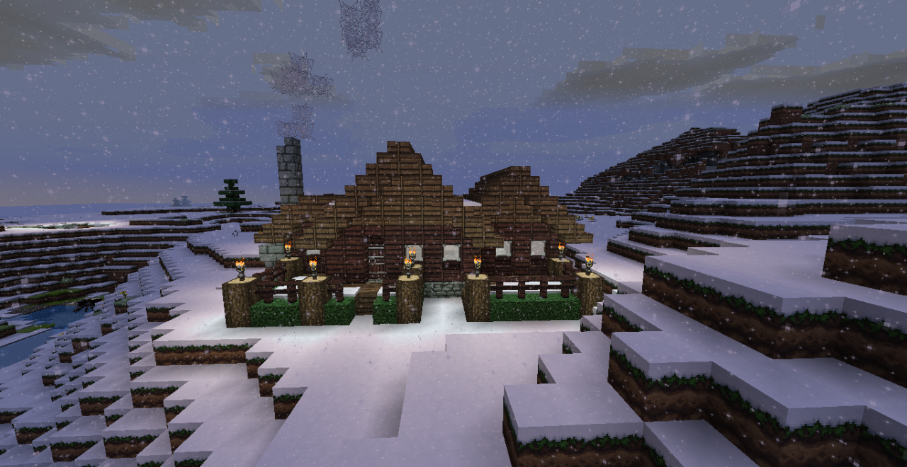 Small Winter Cabin Minecraft Map