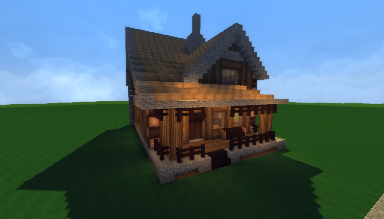 Simple Log Cabin Minecraft Map