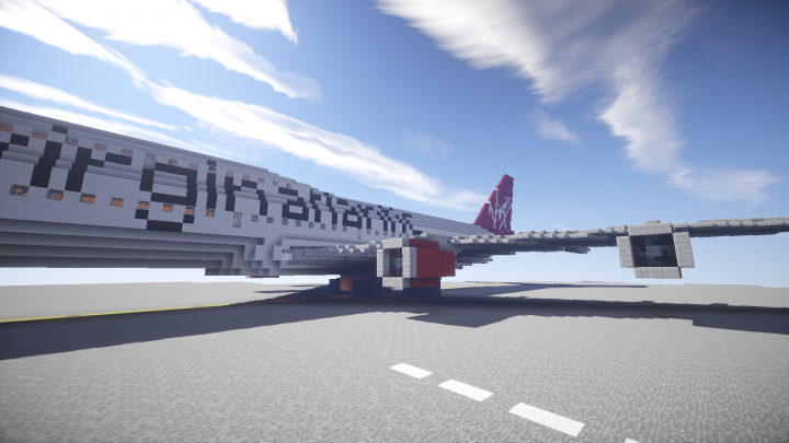 [Download] Boeing 747-400 Virgin Atlantic (PW Engines) Minecraft Map