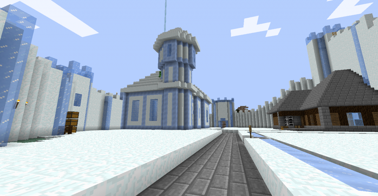 Snow Casle - Only snow and ice Minecraft Map
