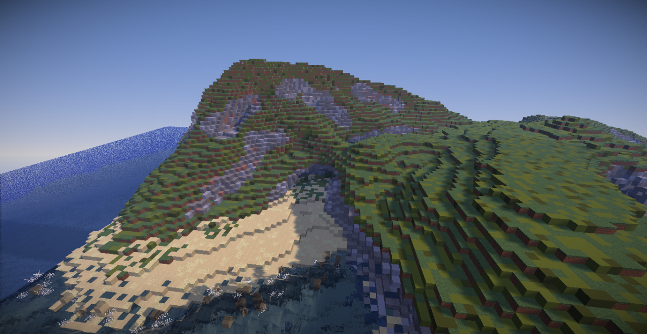 A little test of terraforming for a future project. Minecraft Map