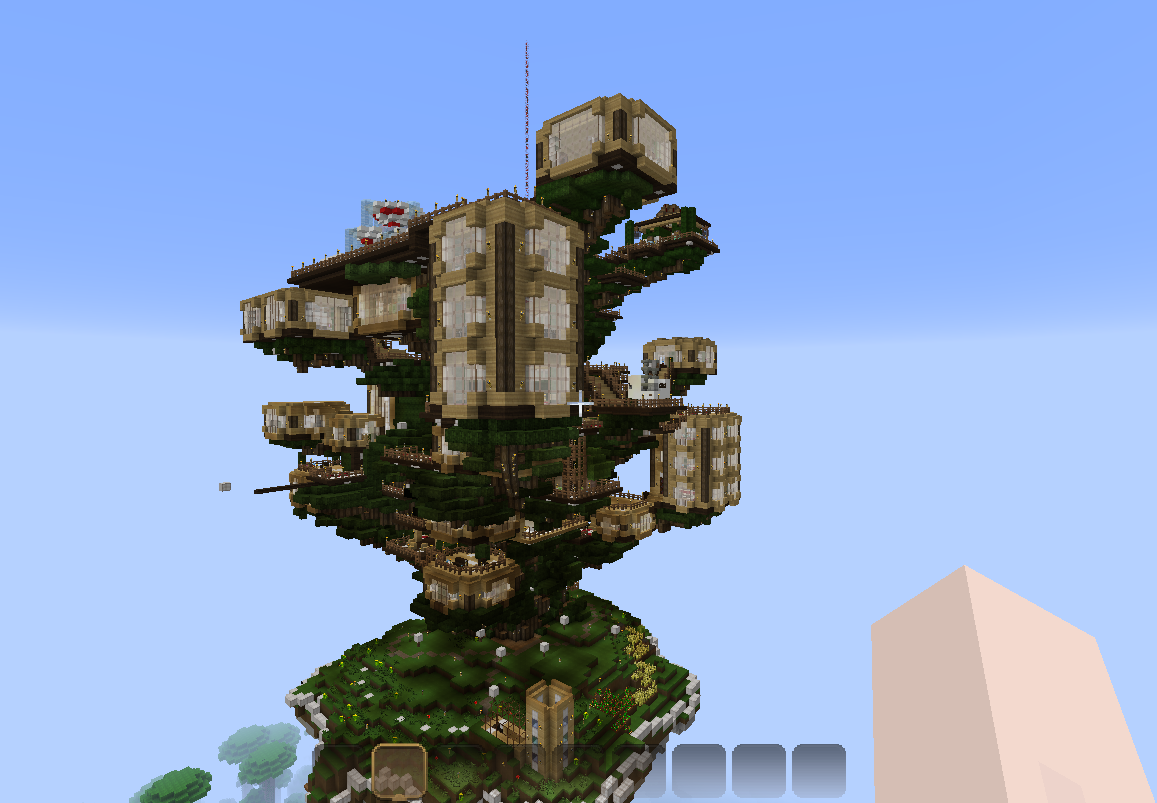 Giant Floating Tree House Minecraft Map