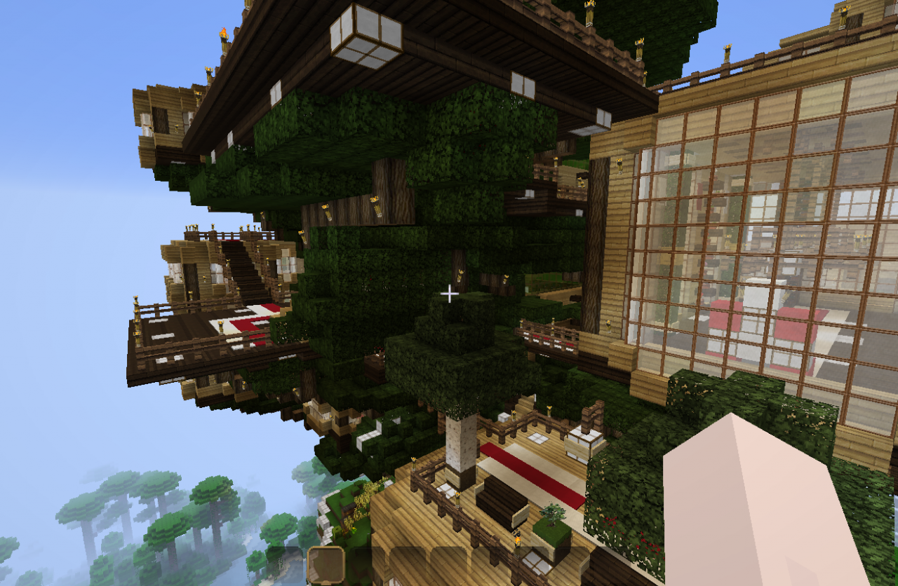 Giant Floating Tree House Minecraft Map