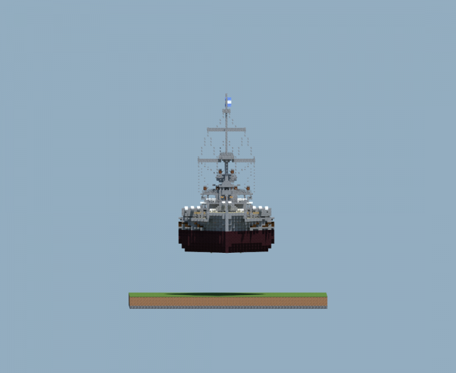 Pre-dreadnought ship (크게 더 크게) Minecraft Map