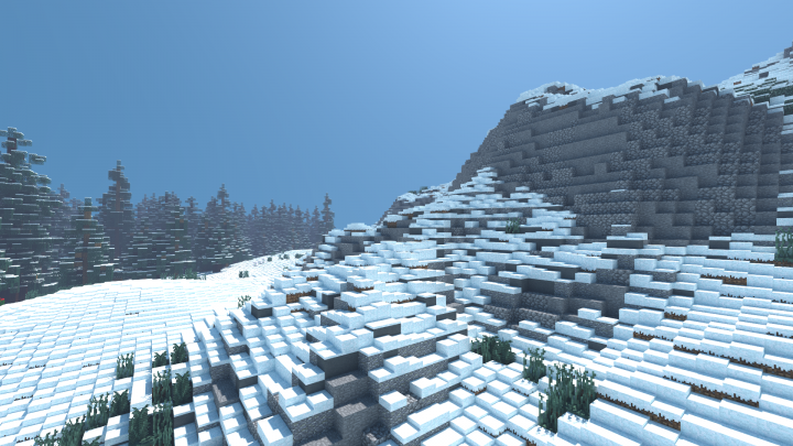 Snowy Alaskan Mountains [512x512 Custom Terrain] Minecraft Map