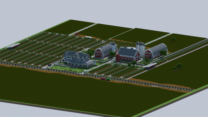 Realistic Wheat Farm! Version #2 [POP REEL] Minecraft Map