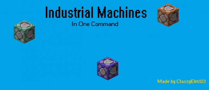 Industrial Machines in One Command Minecraft Map