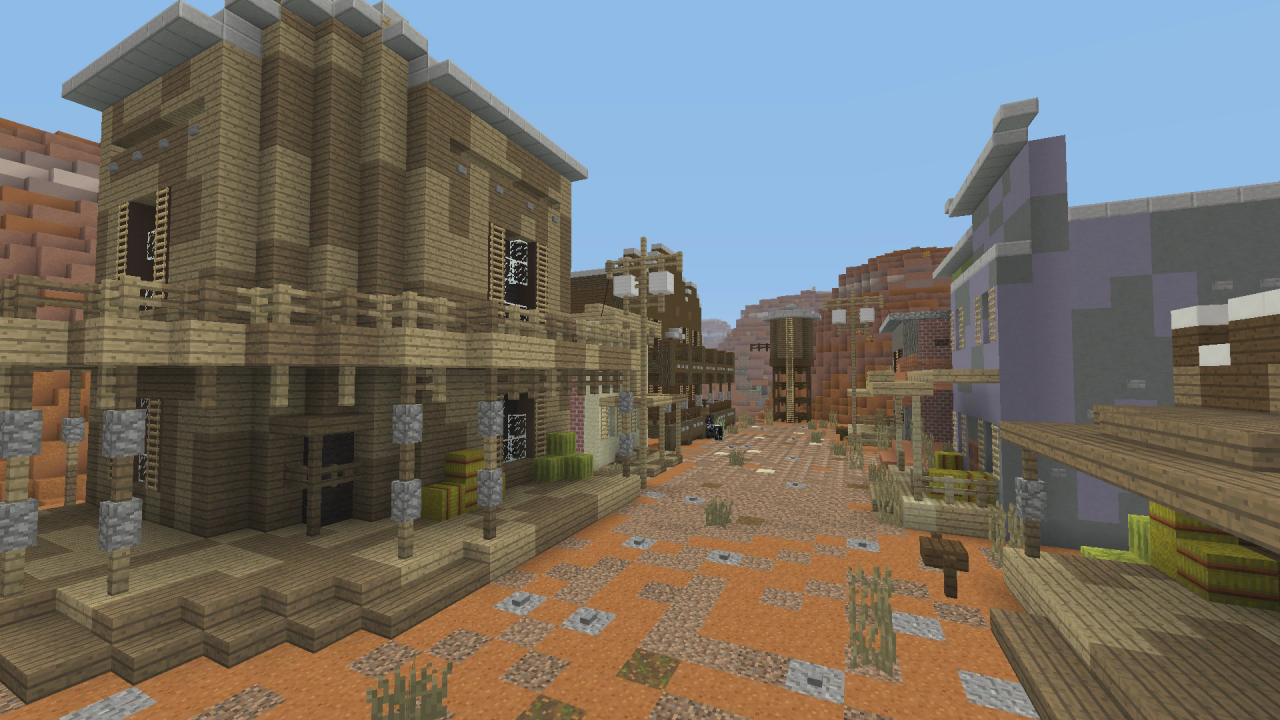 Western Town Minecraft Map