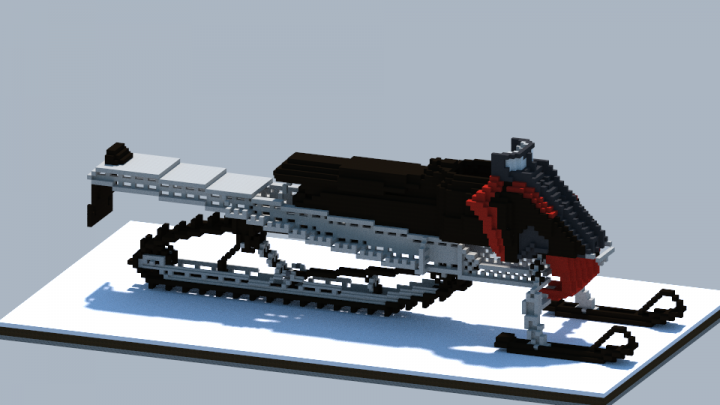 Giant Snowmobile in Minecraft Minecraft Map