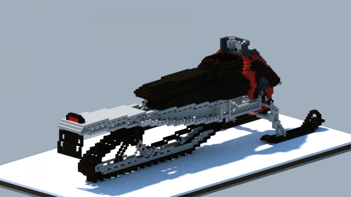 Giant Snowmobile in Minecraft Minecraft Map