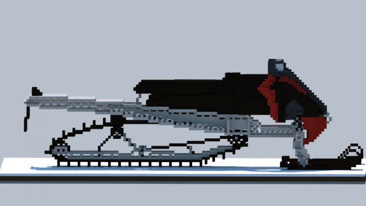 Giant Snowmobile in Minecraft Minecraft Map
