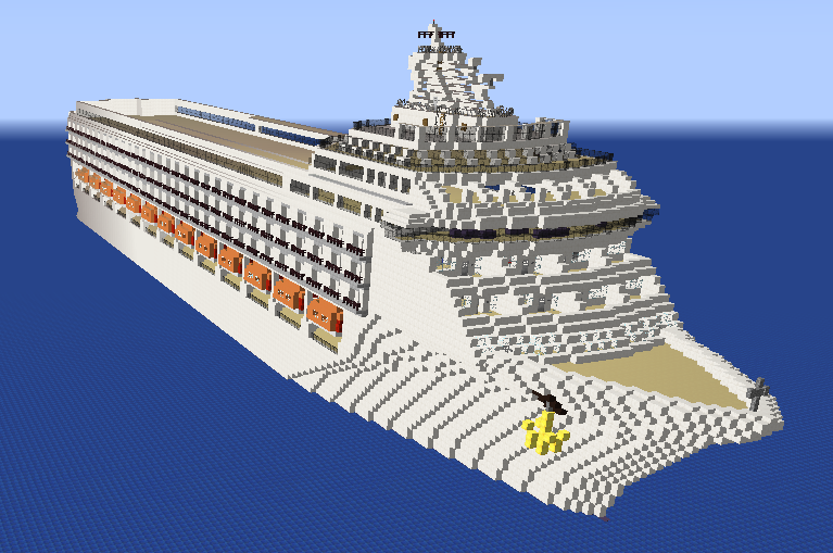 Unfinished Cruise Ship Minecraft Map