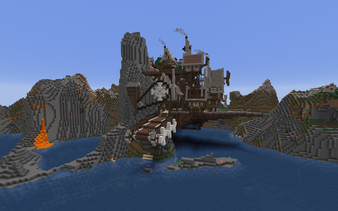 Steampunk medieval style Minecraft Map