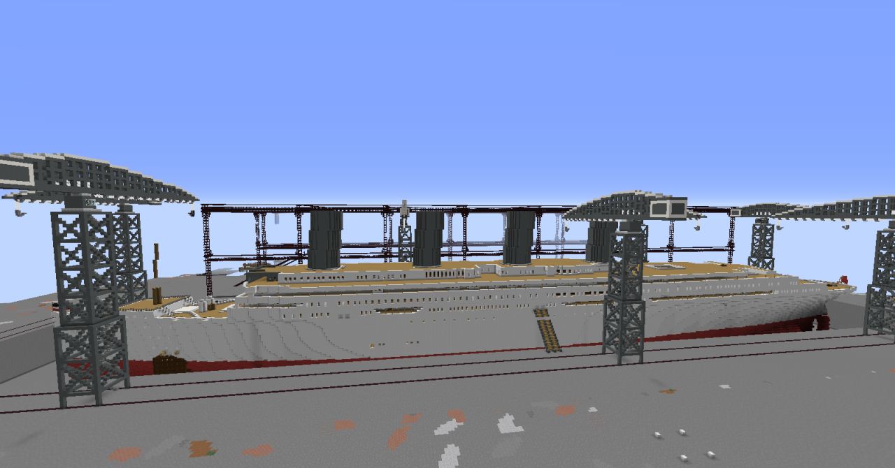 Germany ocean liner SS Wolfsburg Minecraft Map