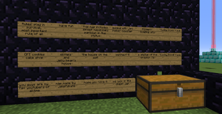 PopularMMOs & GamingWithJen Fan made map Minecraft Map