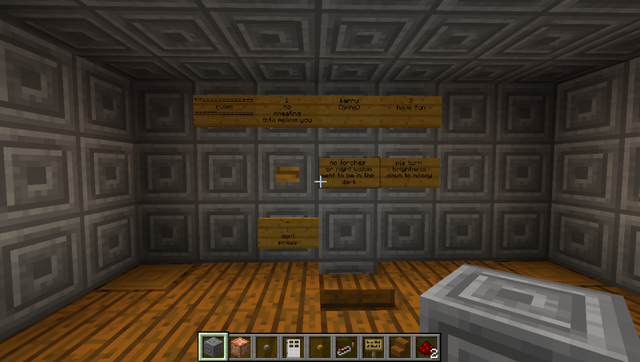 lights out maze Minecraft Map