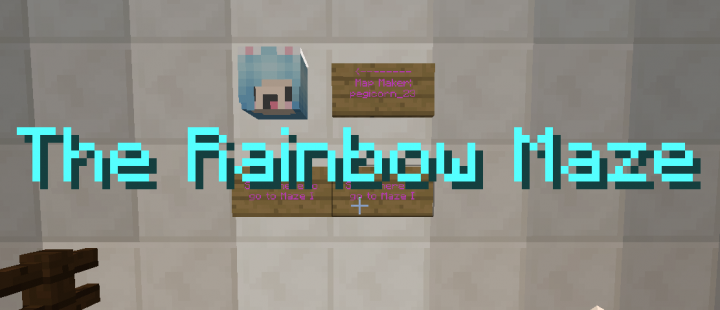 The Rainbow Maze Minecraft Map