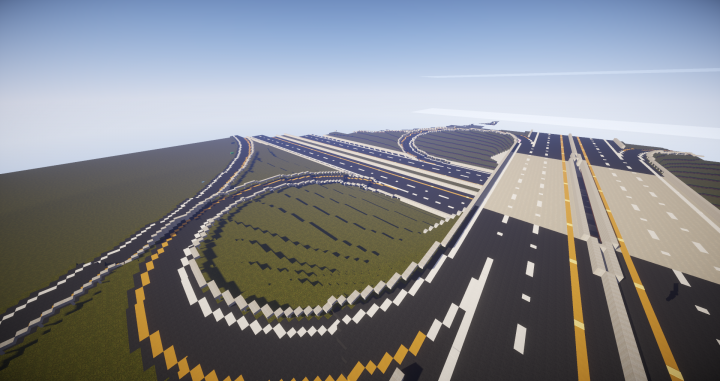 Cloverleaf Interchange//ECS Creative World//Pop Reel Minecraft Map