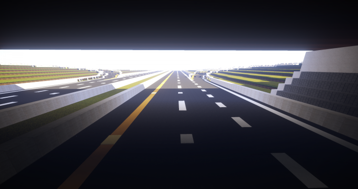 Cloverleaf Interchange//ECS Creative World//Pop Reel Minecraft Map