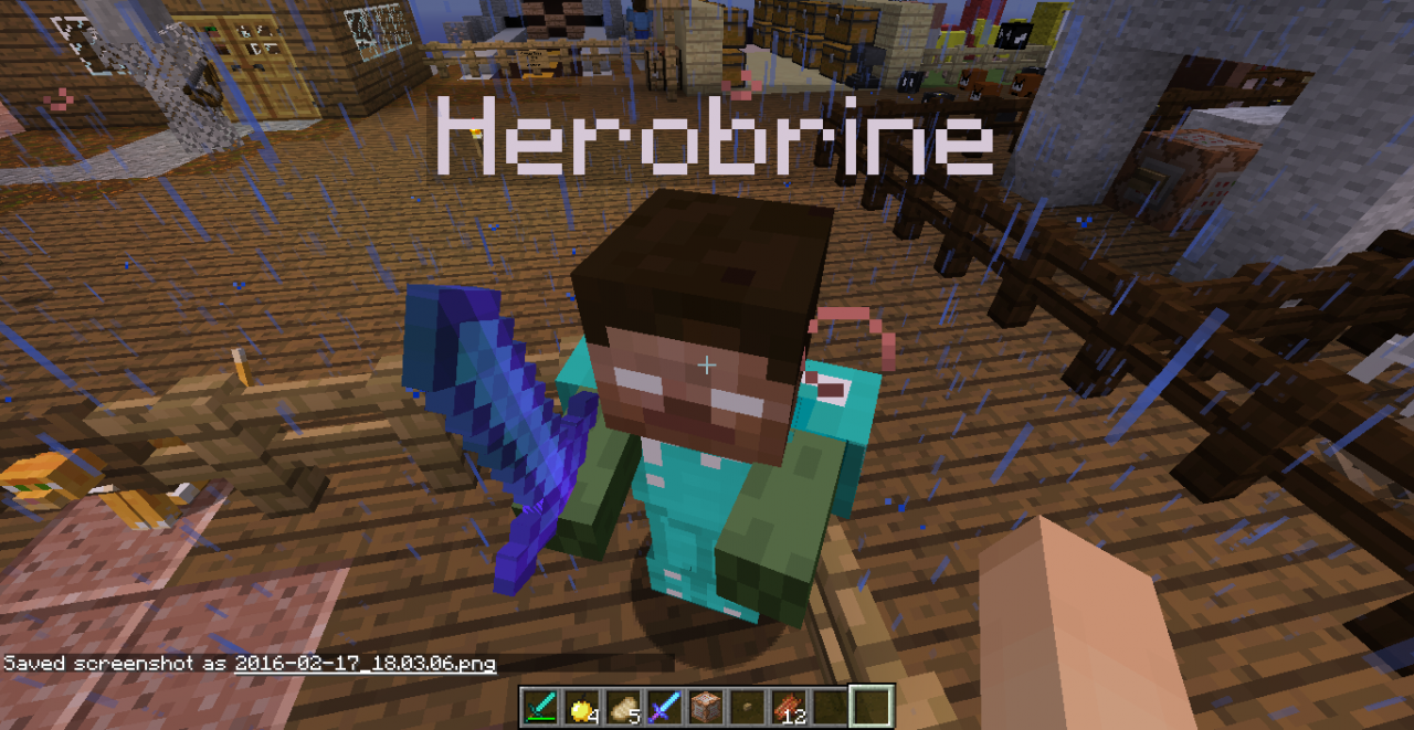 Herobrine BOSS (ONE-COMMAND) Minecraft Map