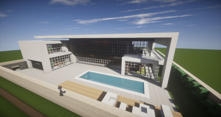 Clean Modern Mansion #8 Minecraft Map