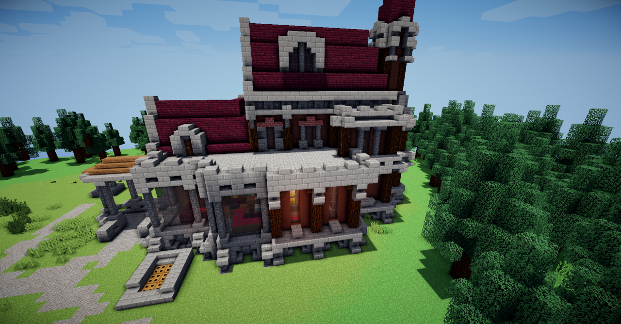 little manor in the forest Minecraft Map