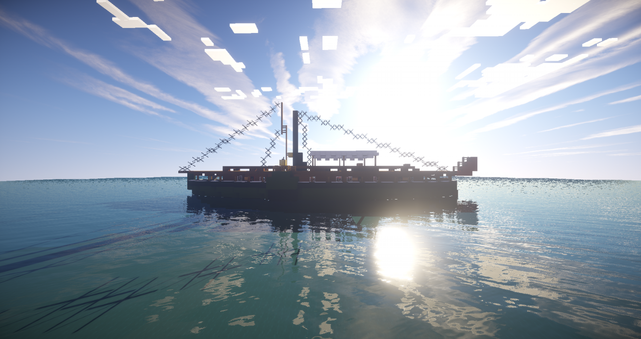 Weser 1816 The first German Steamboat by SunCraft Minecraft Map