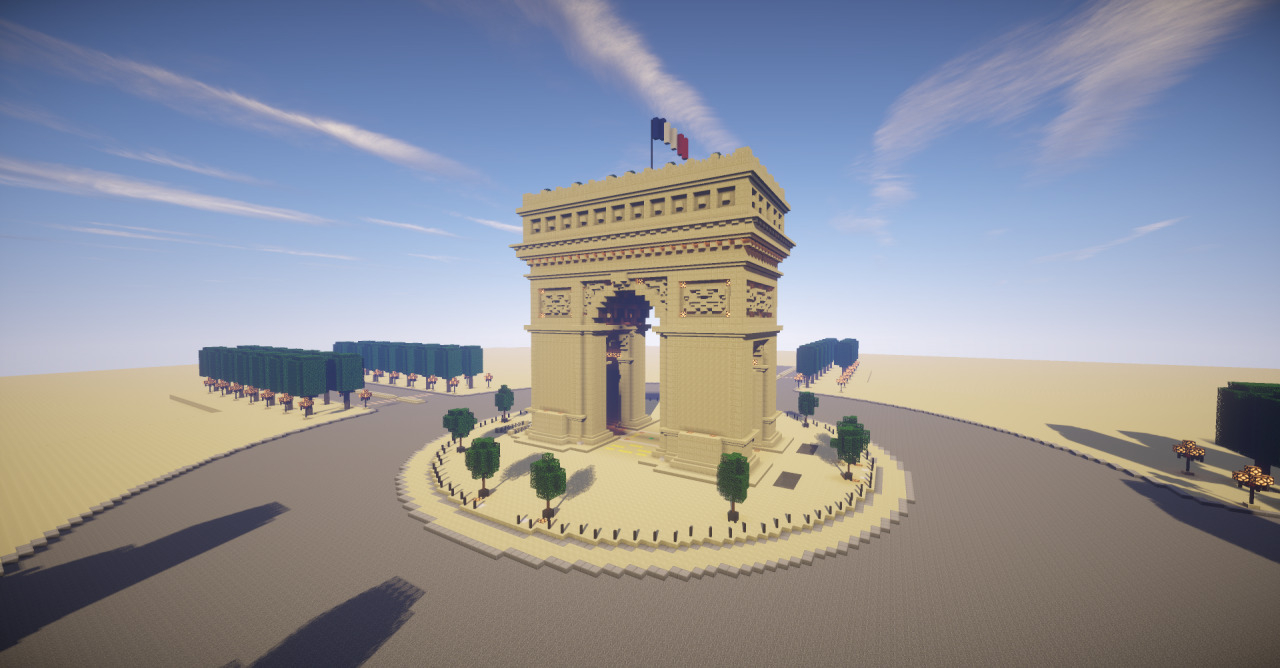 Arc de Triomphe - Paris Minecraft Map