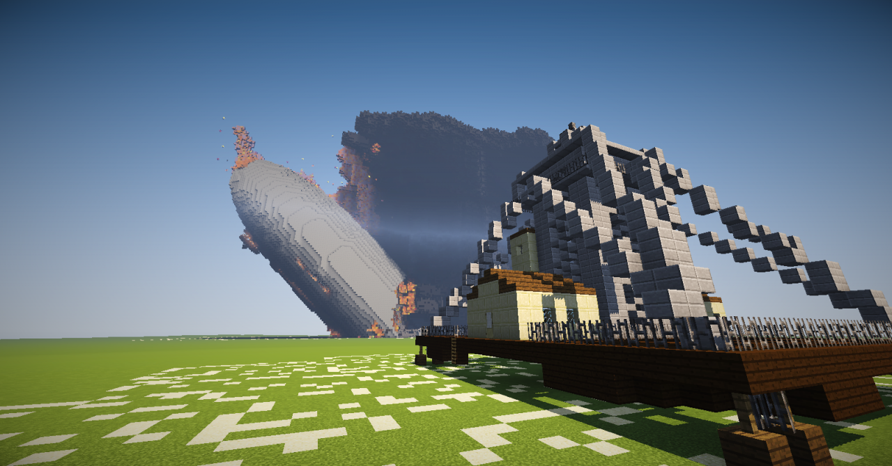 Hindenburg D-LZ129 crash version Minecraft Map