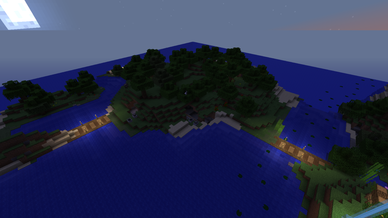 Hubserver template. Minecraft Map