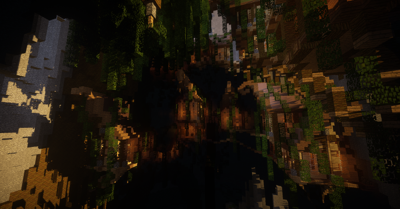 City in the vulcan Minecraft Map