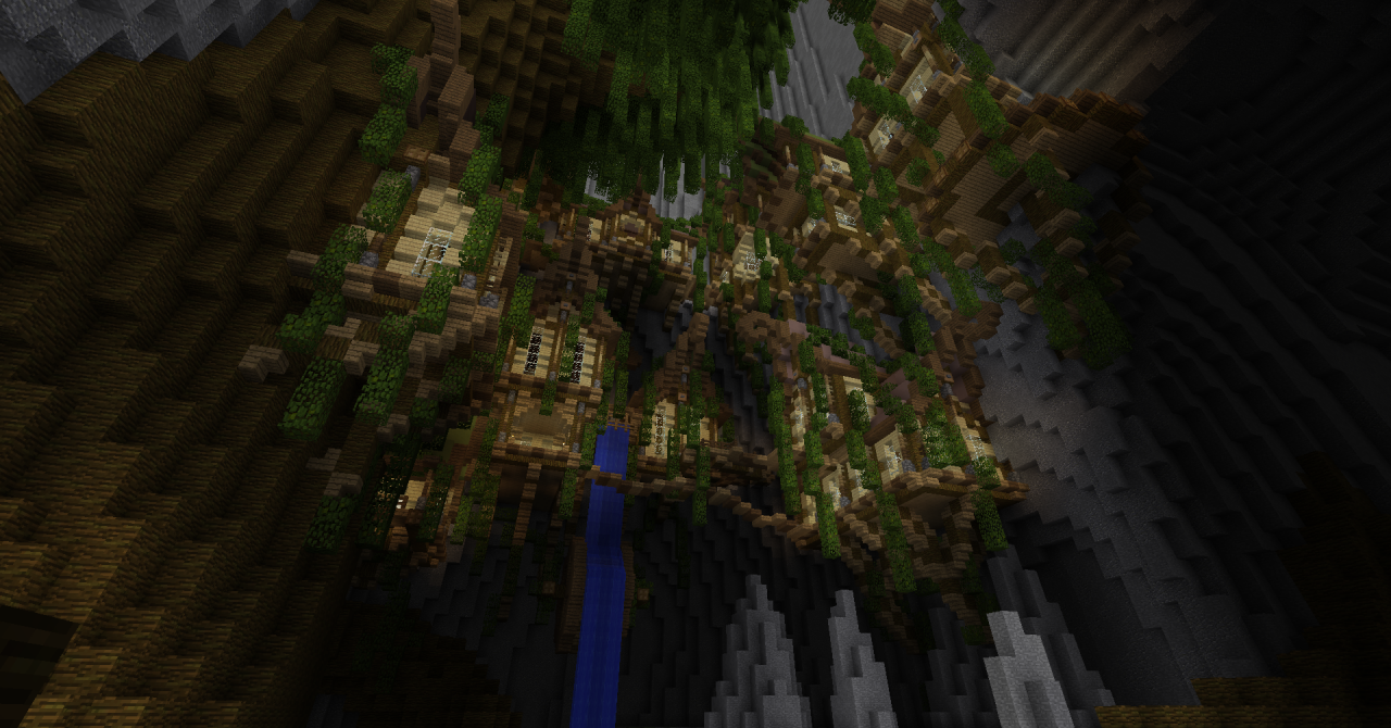 City in the vulcan Minecraft Map