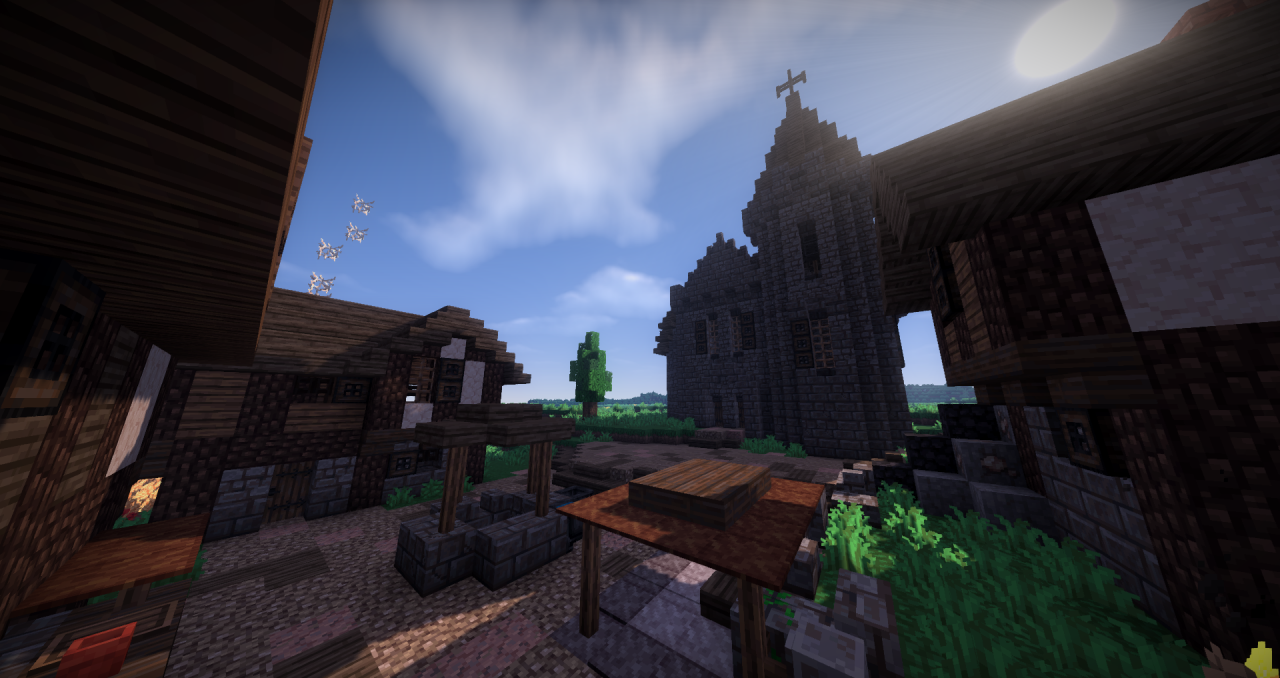 Kameraska - a somewhat realistic village Minecraft Map