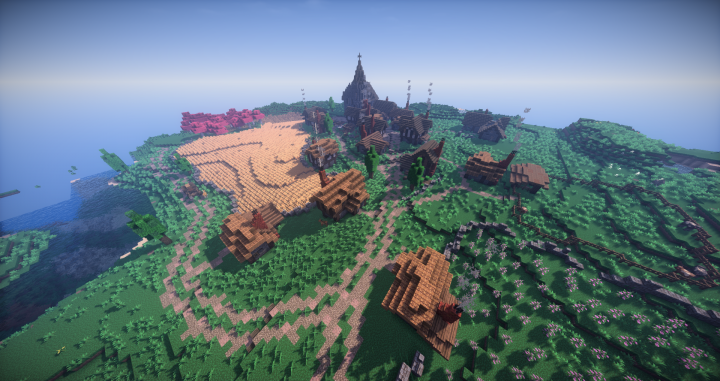 Kameraska - a somewhat realistic village Minecraft Map