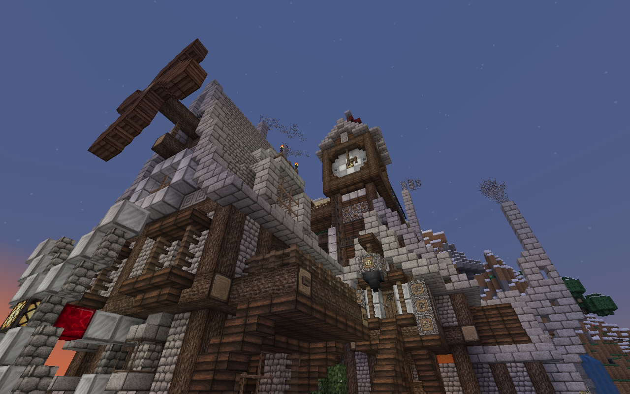 Steampunk medieval style Minecraft Map