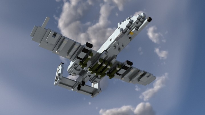 3:1 scale A-10 thunderbolt Minecraft Map