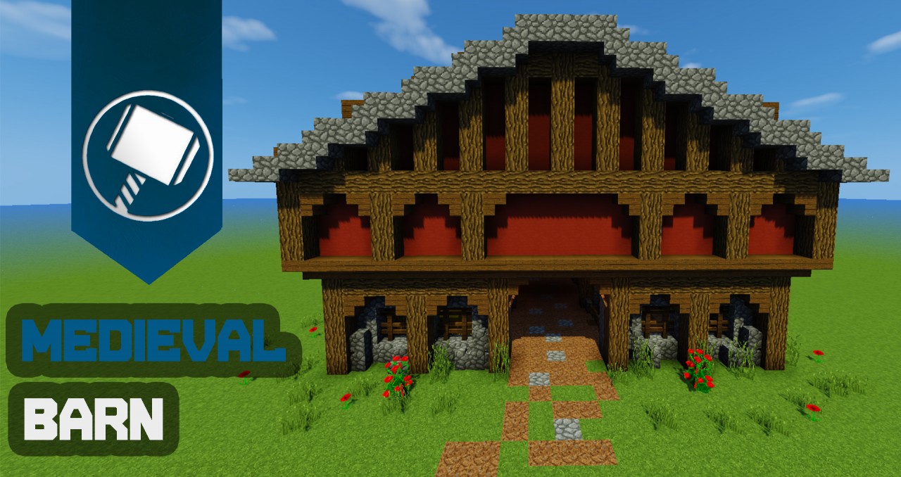 Medieval Barn Tutorial Minecraft Project