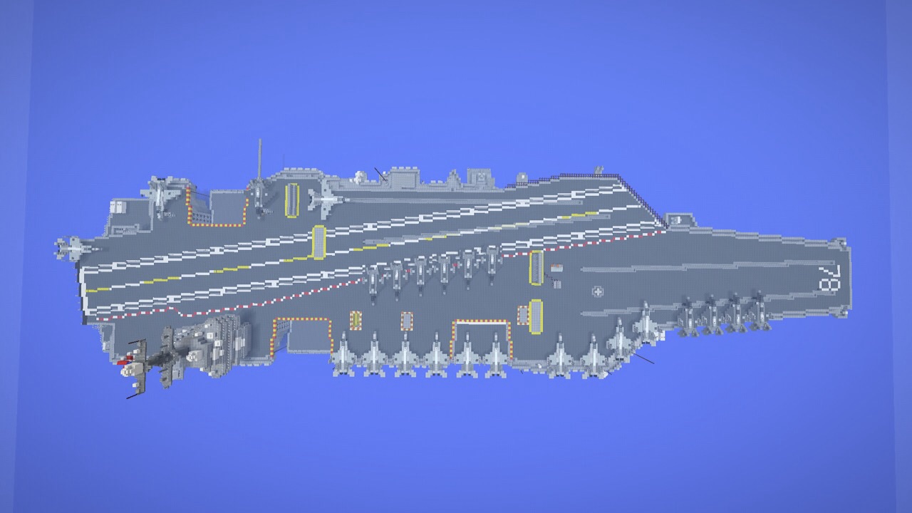 USS Gerald R. Ford / Aircraft carrier | 1:1 scale Minecraft Map