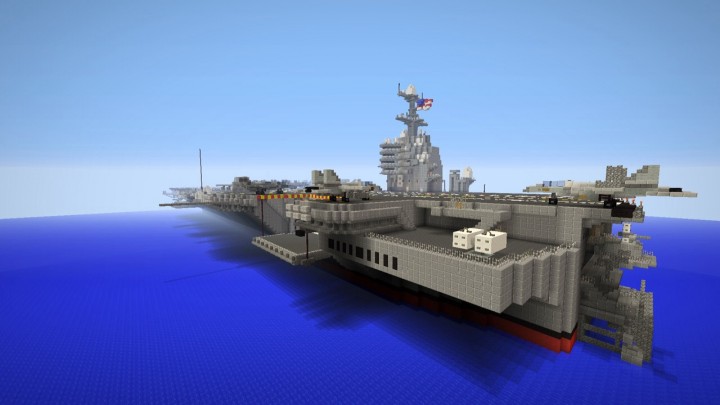 USS Gerald R. Ford / Aircraft carrier | 1:1 scale Minecraft Map