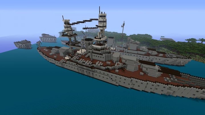 Ford island and battleship row Minecraft Map