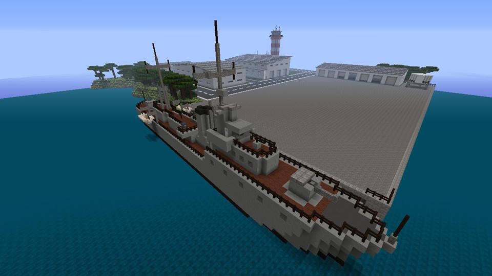 Ford island and battleship row Minecraft Map