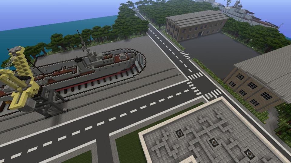 Ford island and battleship row Minecraft Map