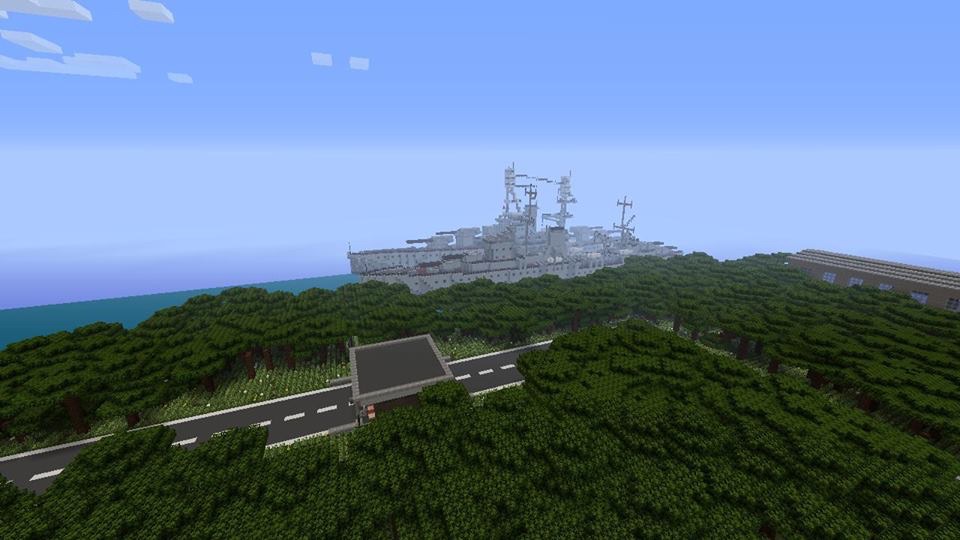 Ford island and battleship row Minecraft Map