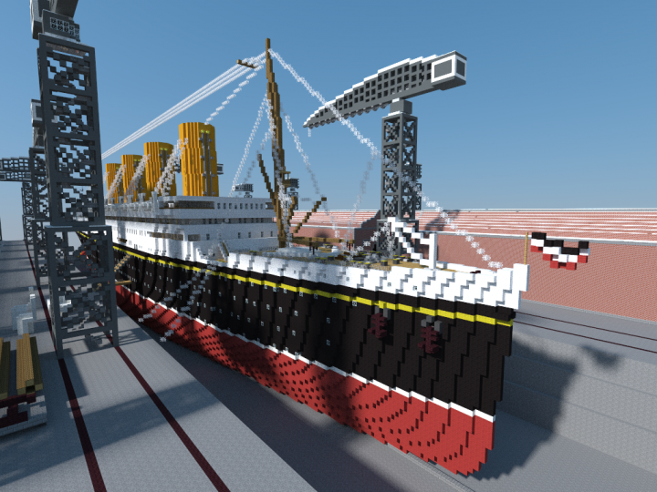 Ocean liner SS Dusseldorf. Minecraft Map