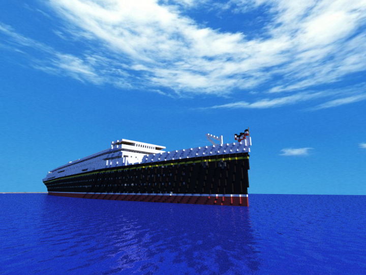 Ocean liner SS Dusseldorf. Minecraft Map